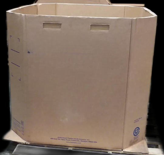 Used Gaylord 5-Wall Octagon Shipping Box - 48 x 40 x 40 in, 5-wall ...